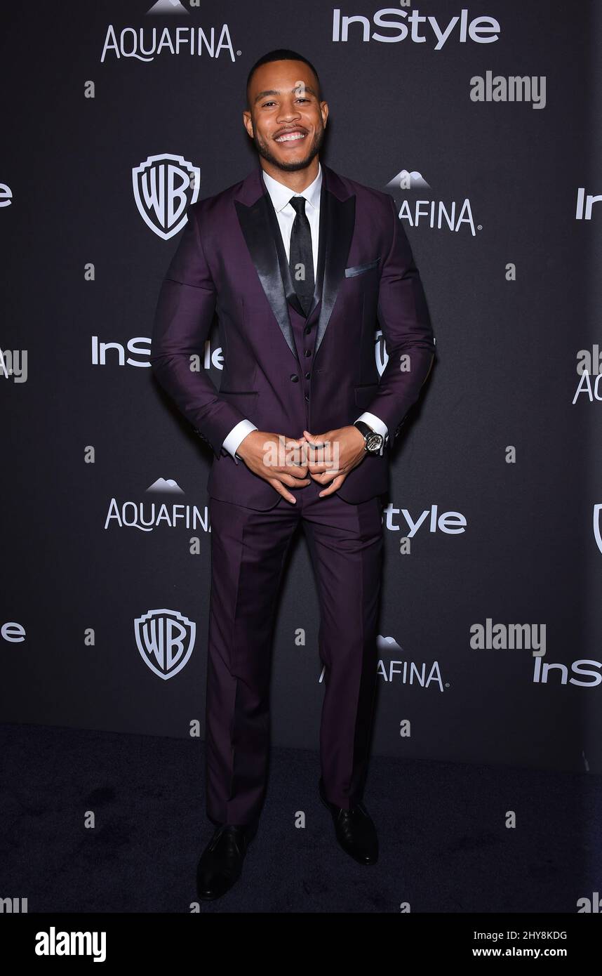 Trai Byers attending the InStyle and Warner Brothers Golden Globes ...