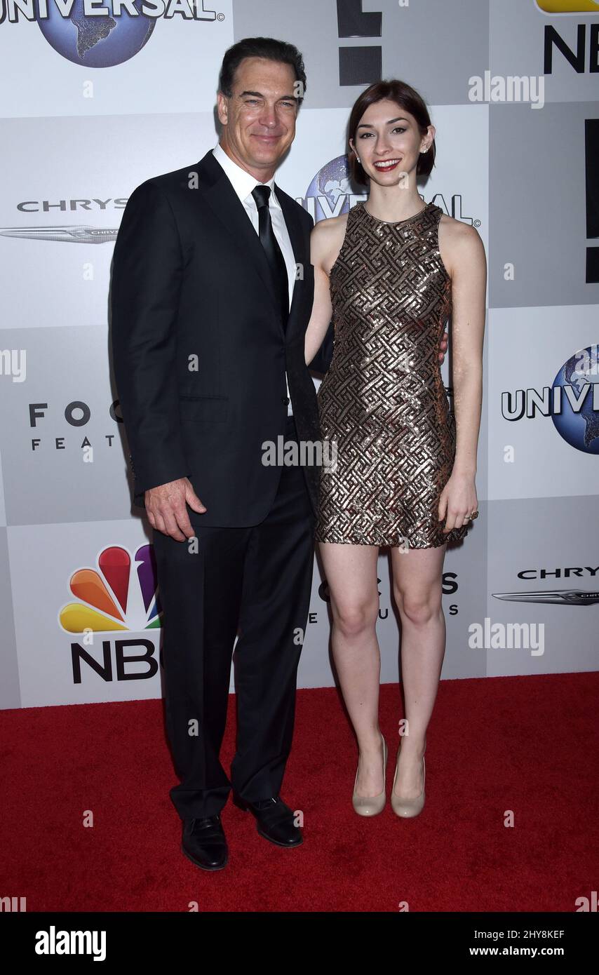 Patrick Warburton and daughter attending the NBCUniversal Golden Globes ...