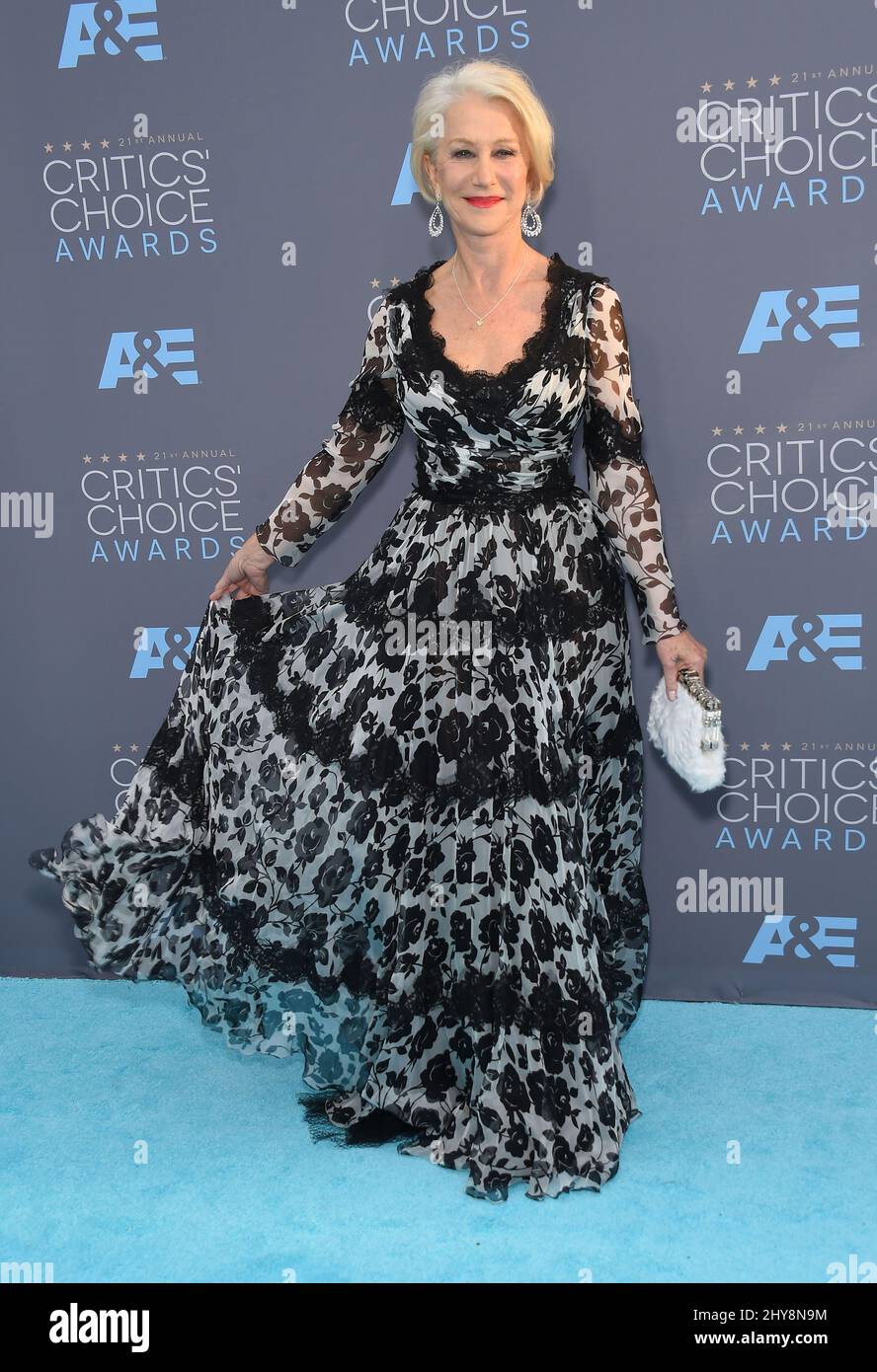 Helen Mirren attends the 21st Annual Critics' Choice Awards held at ...