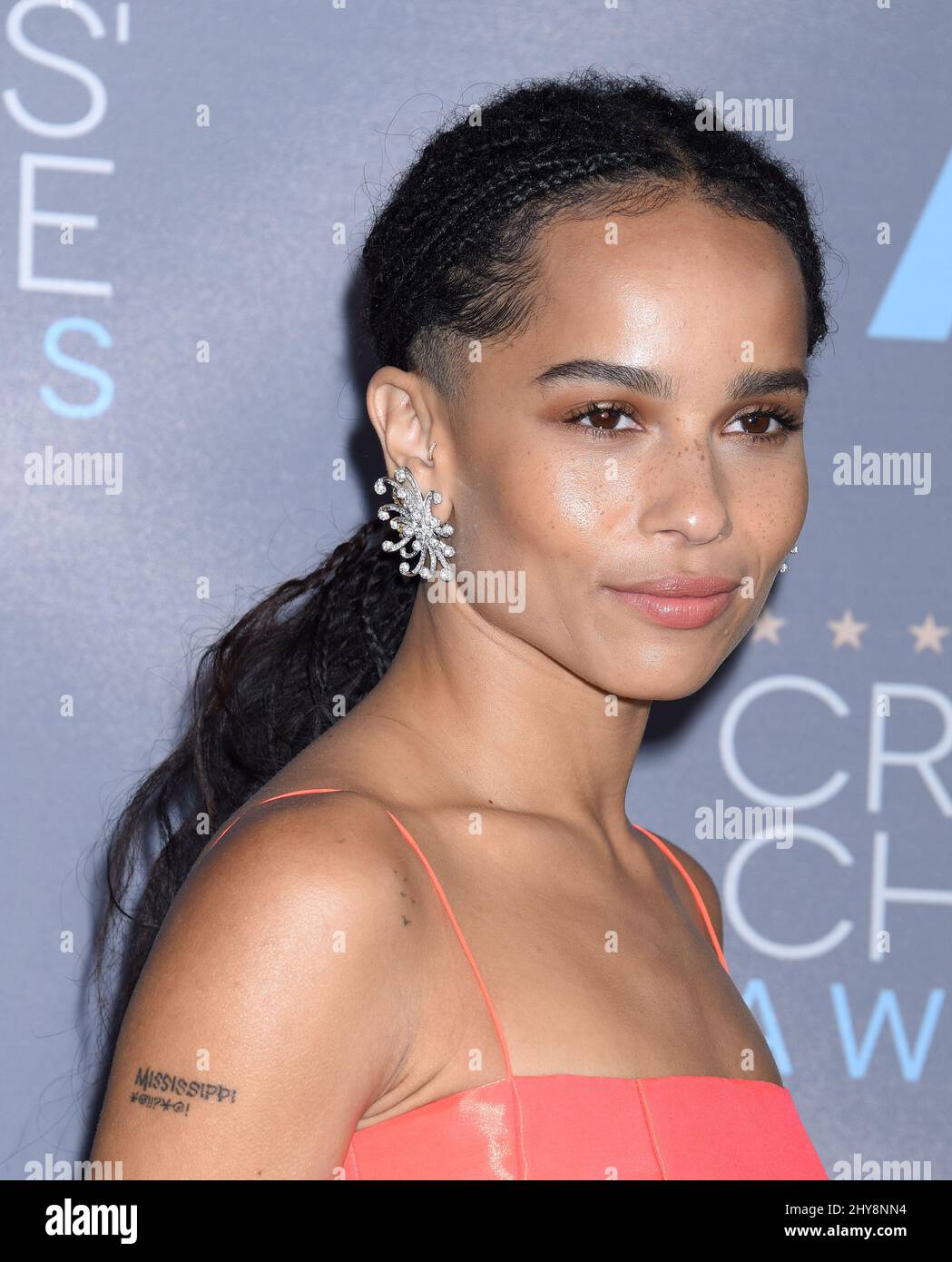 Zoe Kravitz attends the 21st Annual Critics' Choice Awards held at ...