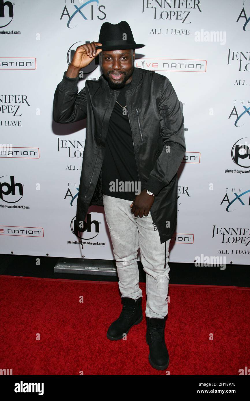 Dayo okeniyi attending grand opening jennifer lopez hi-res stock ...