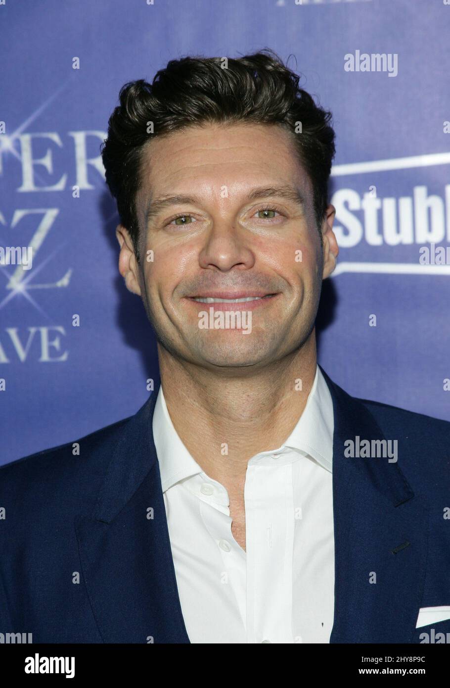 Ryan seacrest attending party jennifer lopez hi-res stock photography ...