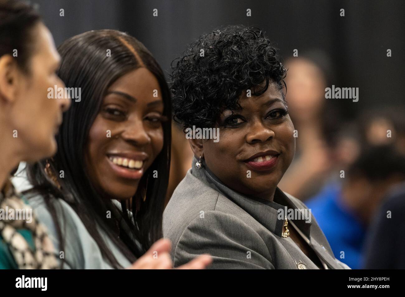 New York, NY - March 14, 2022: Vanessa Gibson and Darcel Clark attend ...