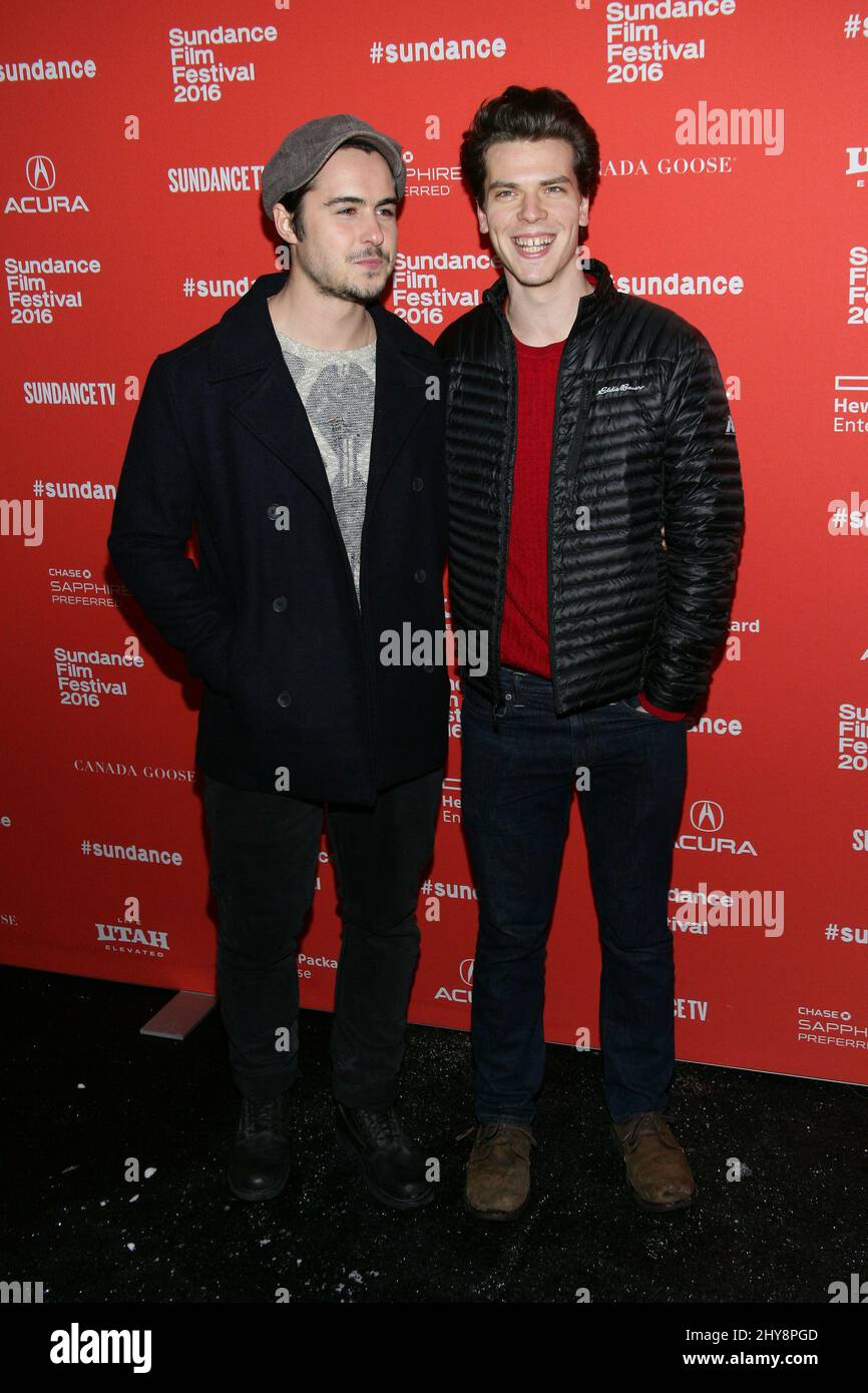 Ben Schnetzer, Gus Halper attending the Goat Premiere at the Sundance ...