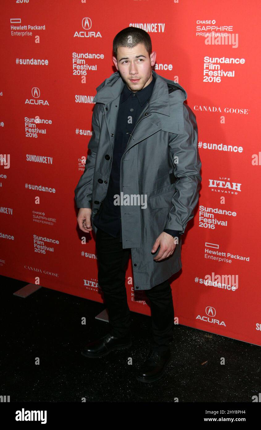 Nick Jonas attending the Goat Premiere at the Sundance Film Festival ...