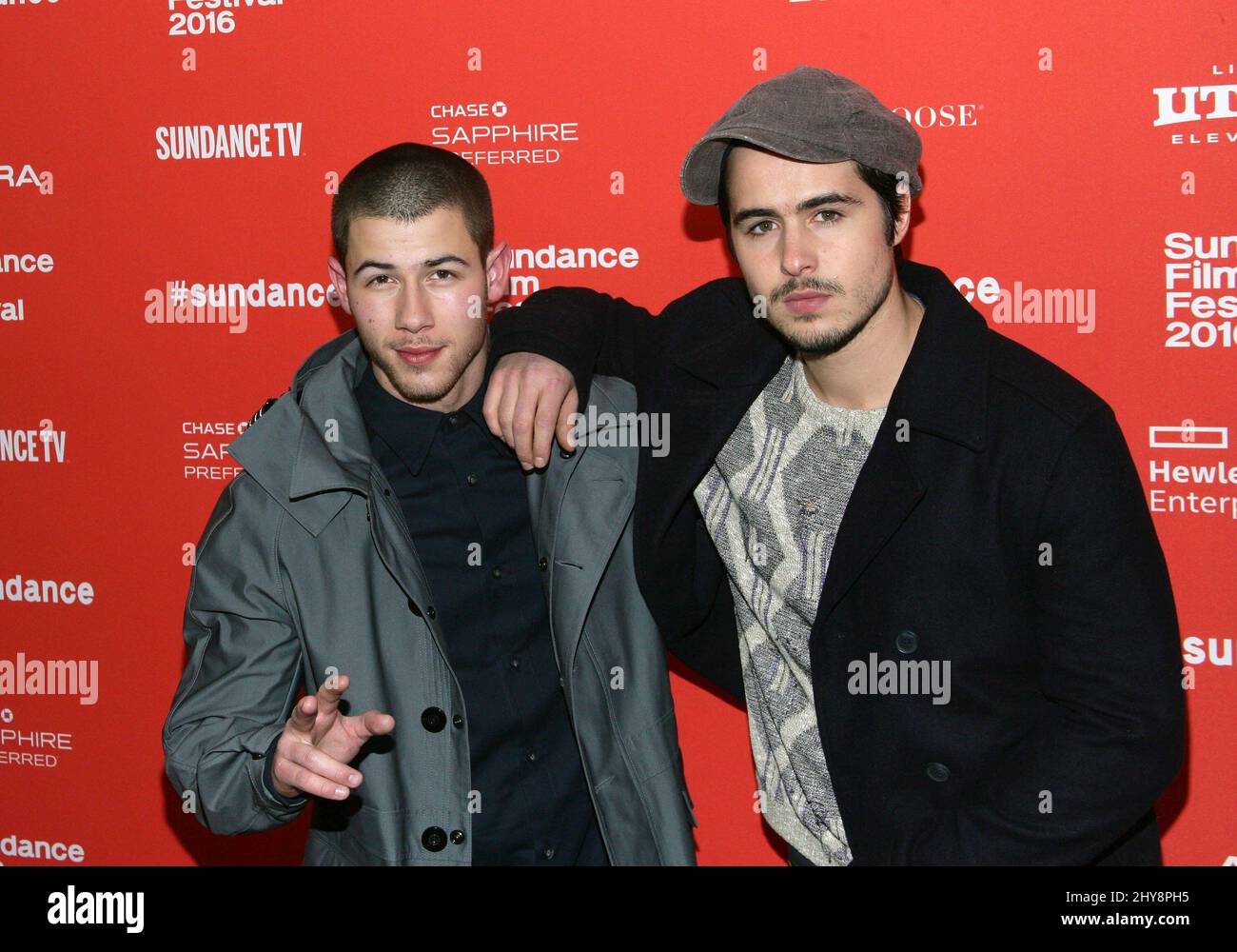 Nick Jonas, Ben Schnetzer attending the Goat Premiere at the Sundance ...