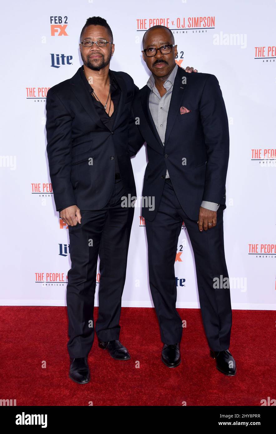 Cuba Gooding Jr. and Courtney B. Vance attending The People v. O.J ...