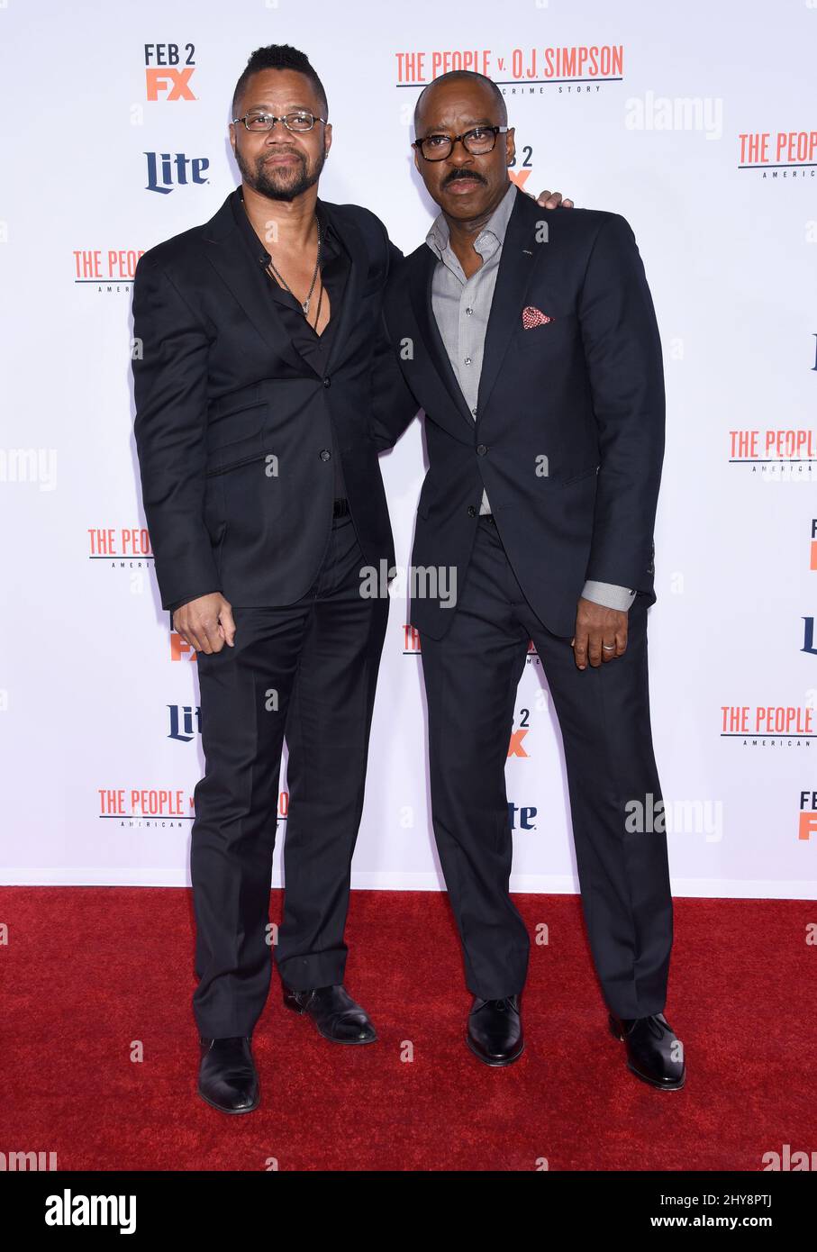 Cuba Gooding Jr. and Courtney B. Vance attending The People v. O.J ...