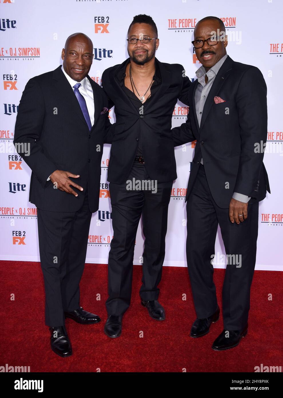 John Singleton Cuba Gooding Jr And Courtney B Vance Attending The People V Oj Simpson