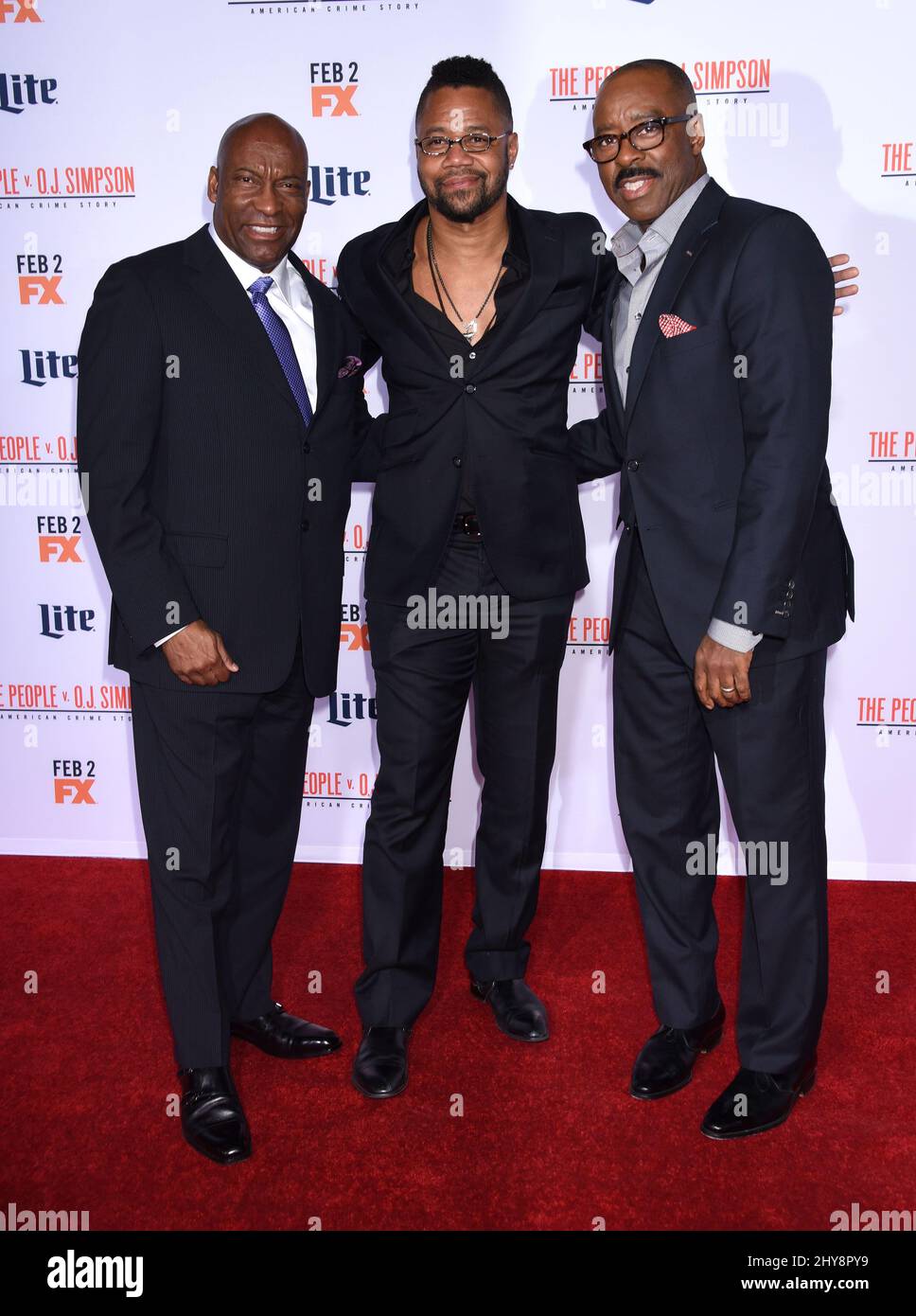 John Singleton Cuba Gooding Jr And Courtney B Vance Attending The People V Oj Simpson