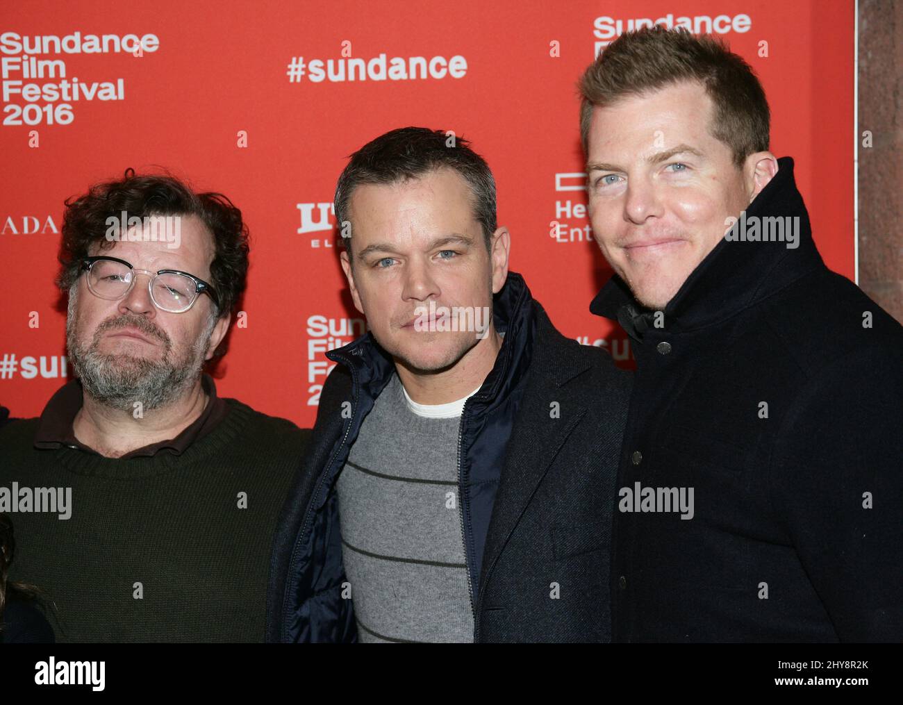 Kenneth Lonergan, Matt Damon and Kevin Walsh attending the "Manchester ...