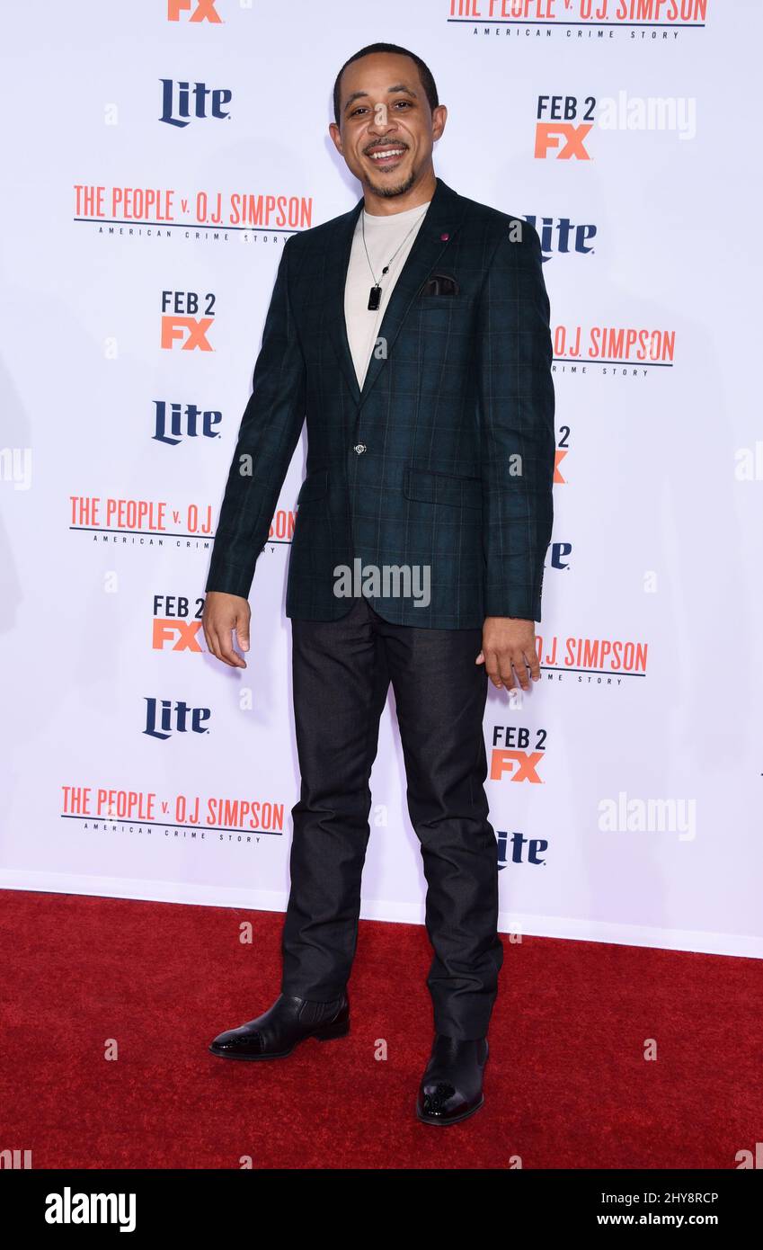 Dale Godboldo attending The People v. O.J. Simpson American Crime Story ...