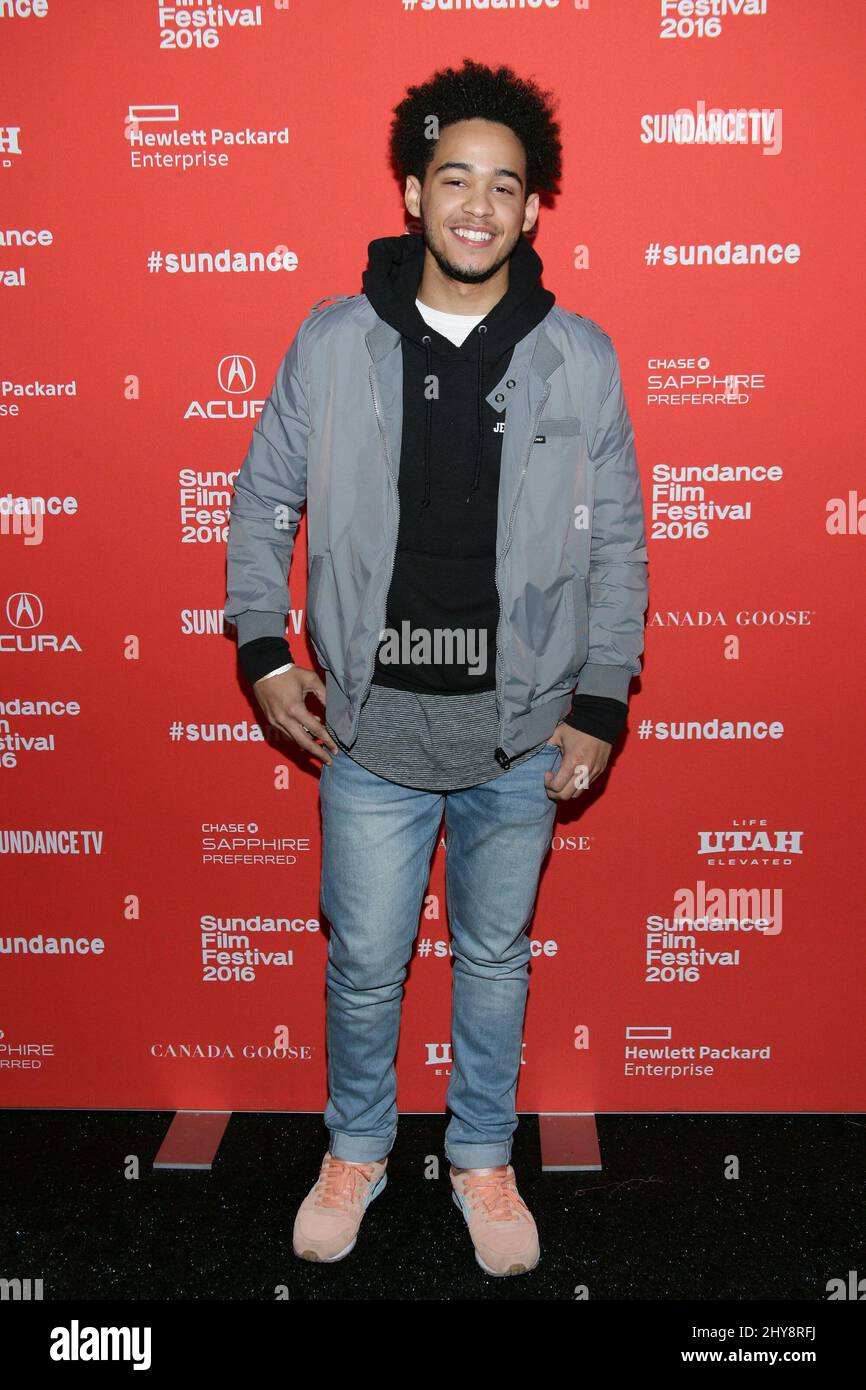Jorge Lendeborg Jr. attending 'The Land' Premiere at the 2016 Sundance ...
