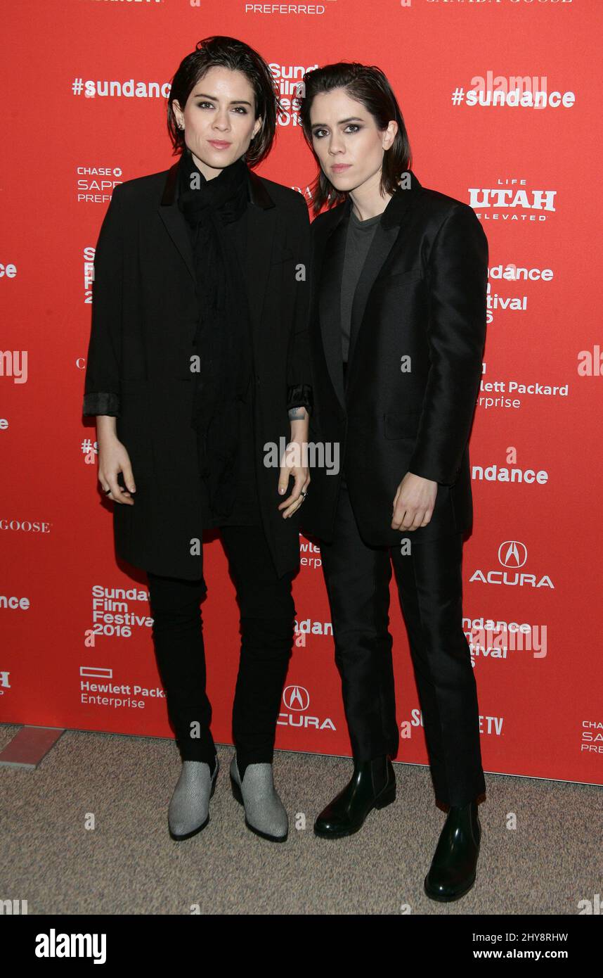 Sara Quin and Tegan Quin attending 'The Intervention' Premiere at the ...