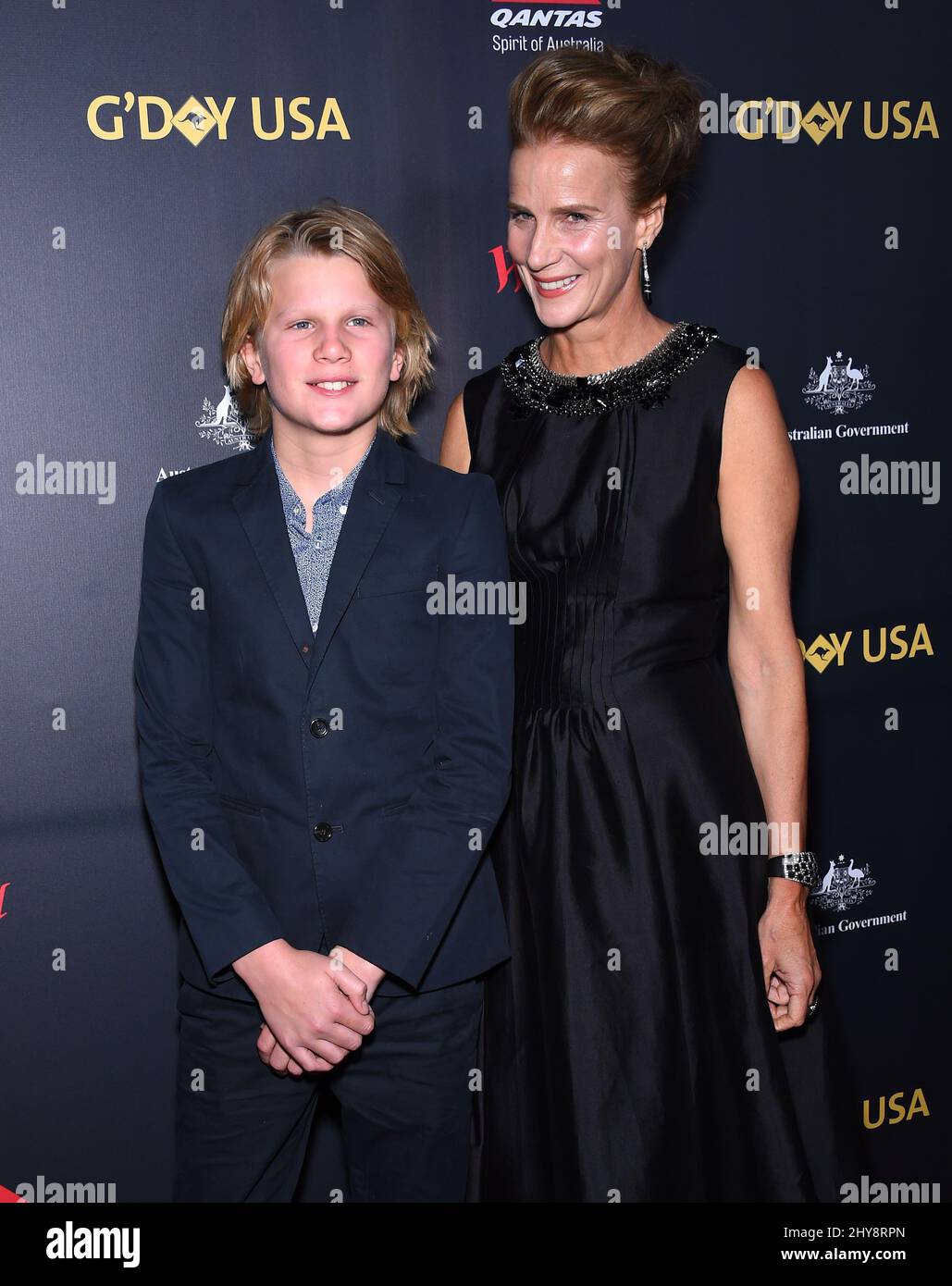 Rachel Griffiths & Banjo Taylor attending the 2016 G'Day USA Los ...
