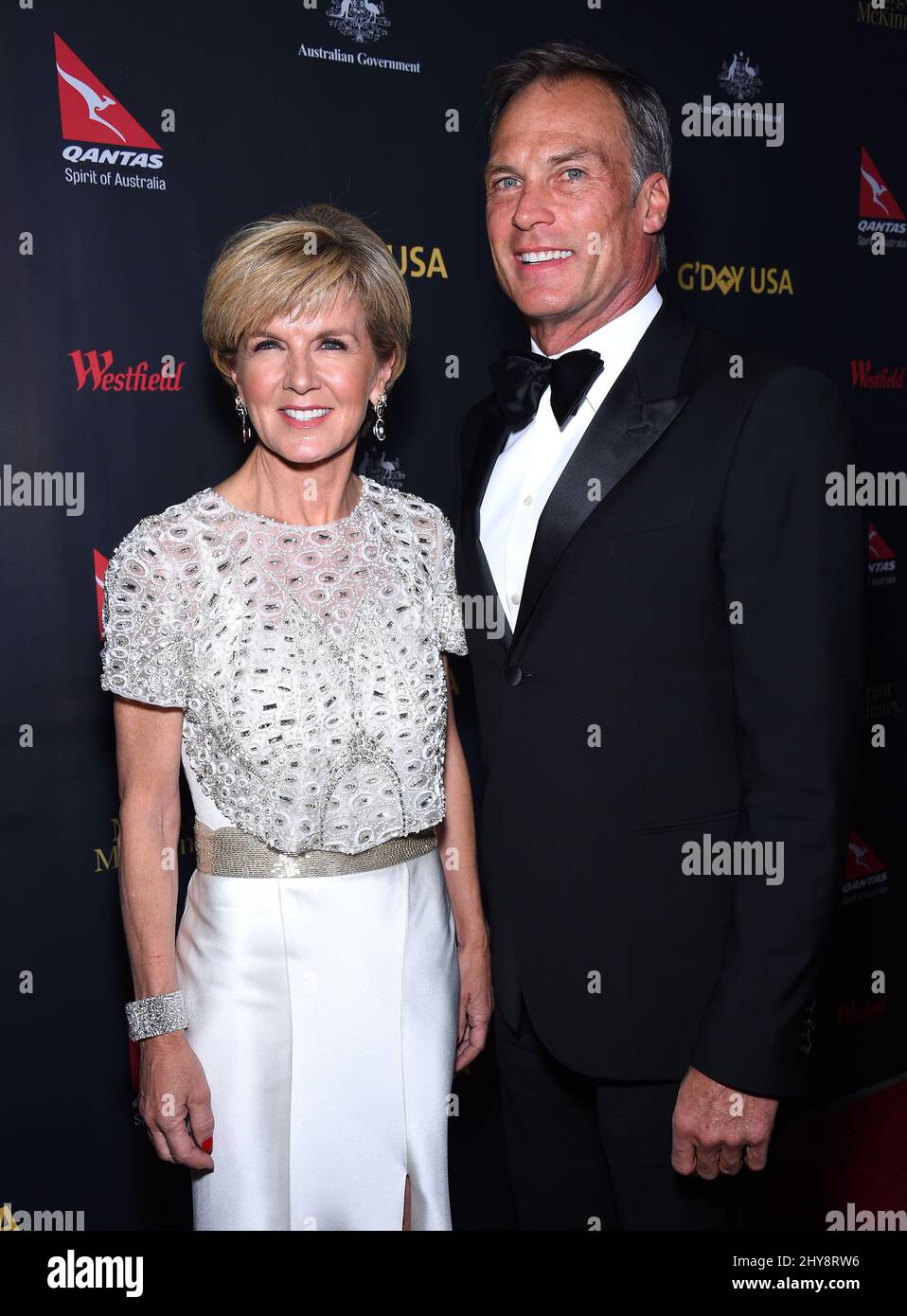 Hon. Julie Bishop & David Panton attending the 2016 G'Day USA Los ...