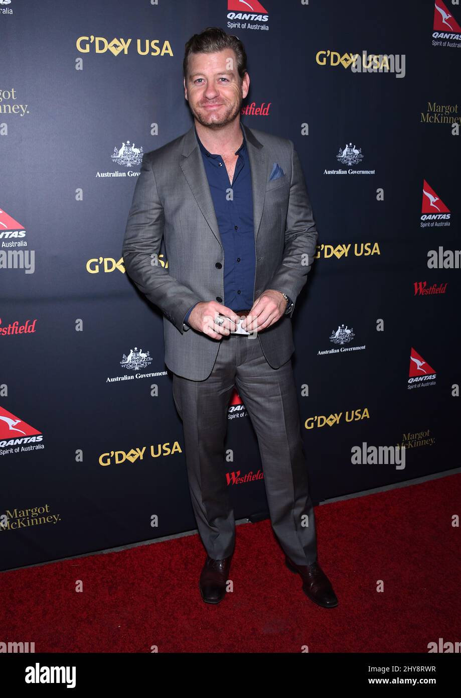Nicholas Bishop attending the 2016 G'Day USA Los Angeles Gala Stock ...