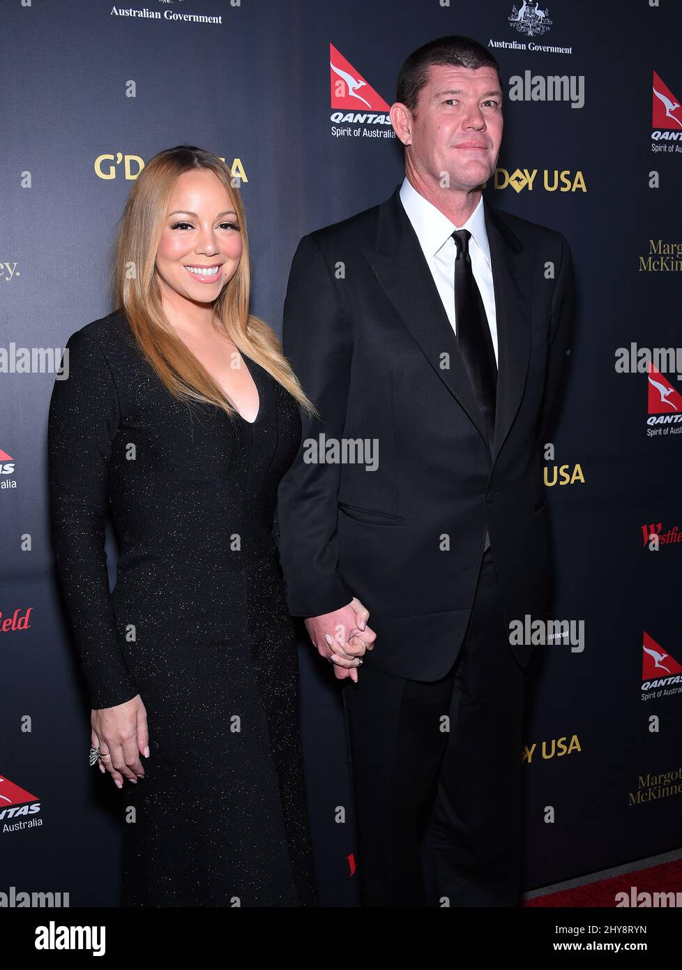 Mariah Carey & James Packer attending the 2016 G'Day USA Los Angeles ...
