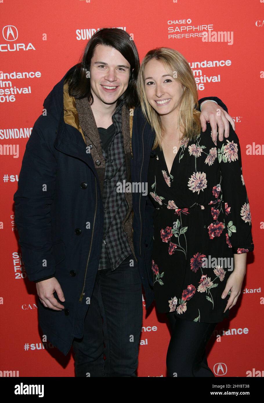 Mickey Keating, Valerie Krulfeifer attending the Carnage Park Premiere ...