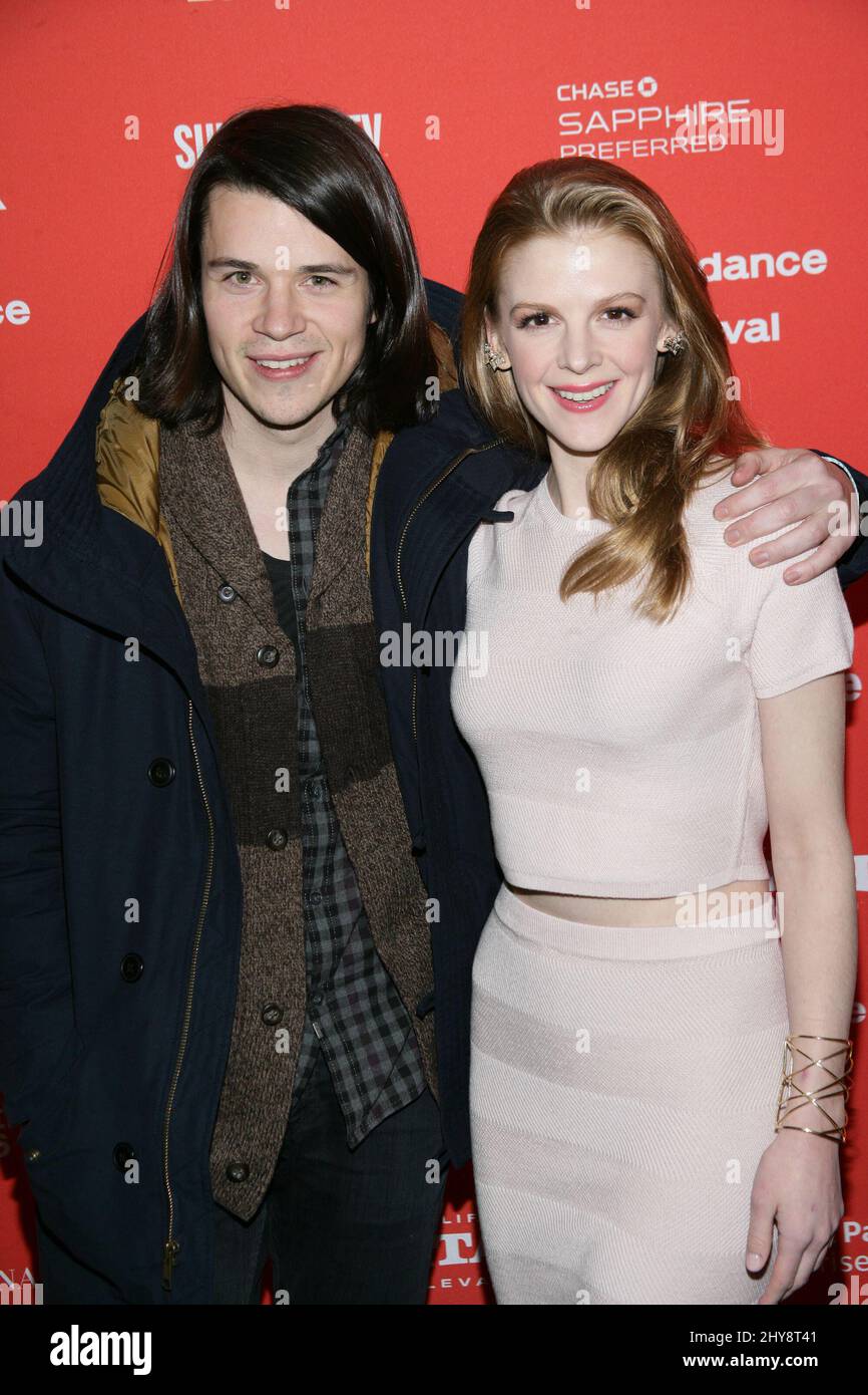 Mickey Keating, Ashley Bell attending the Carnage Park Premiere at the ...