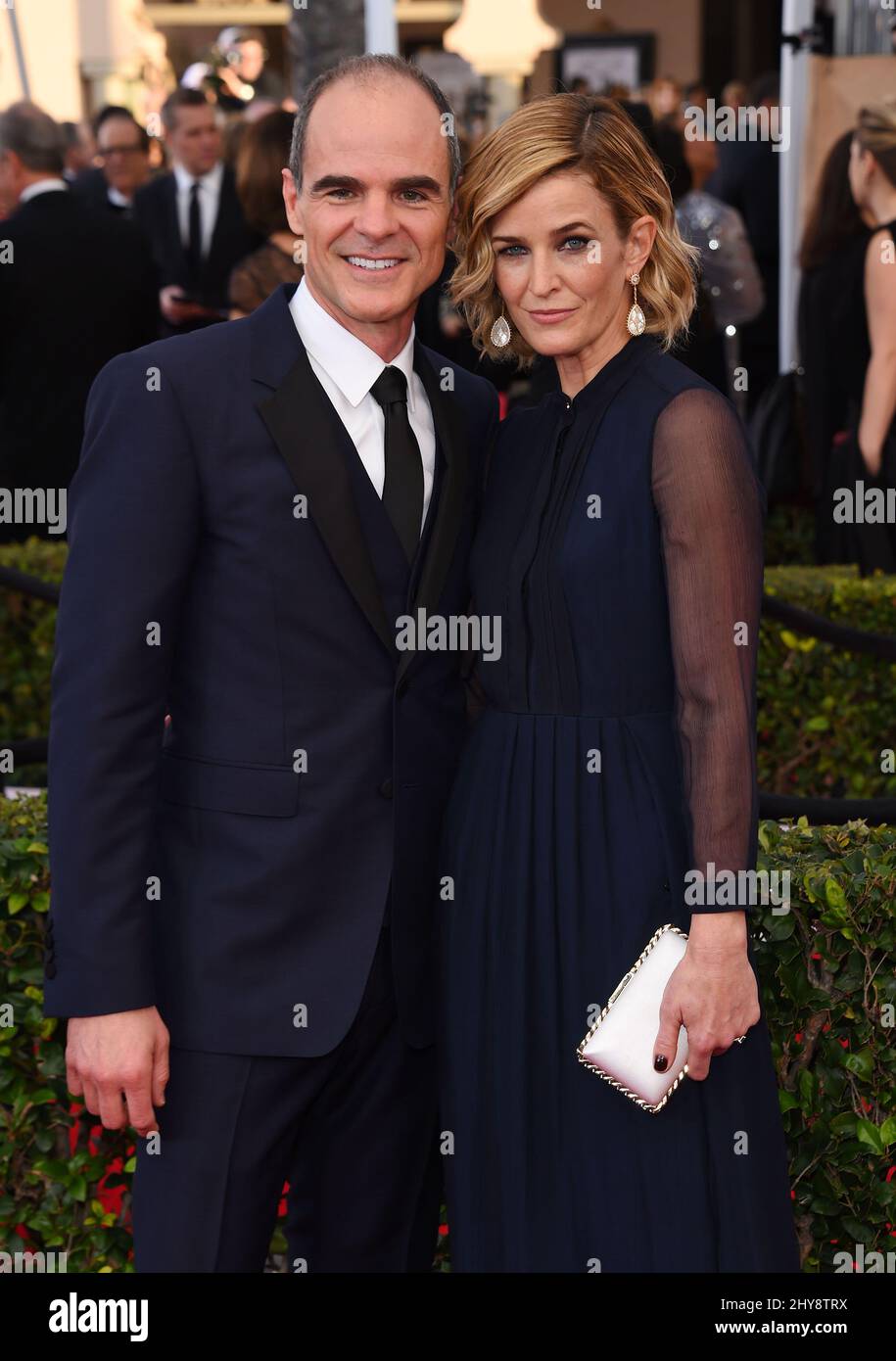 Michael Kelly and Karyn Kelly arriving at the 22nd Annual Screen Actors ...