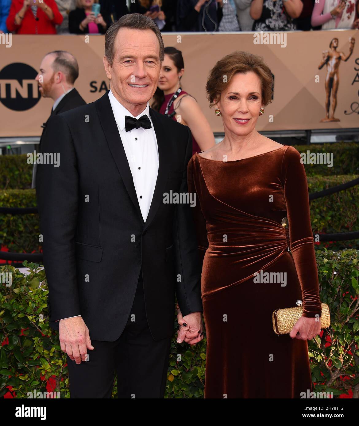 Bryan Cranston and Robin Dearden arriving at the 22nd Annual Screen ...