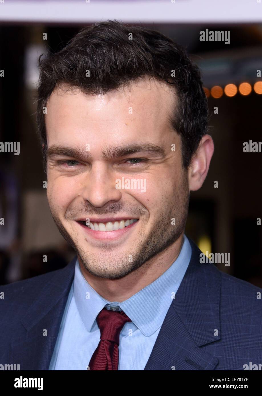 Alden Ehrenreich attending the "Hail, Caesar!" World Premiere held at ...
