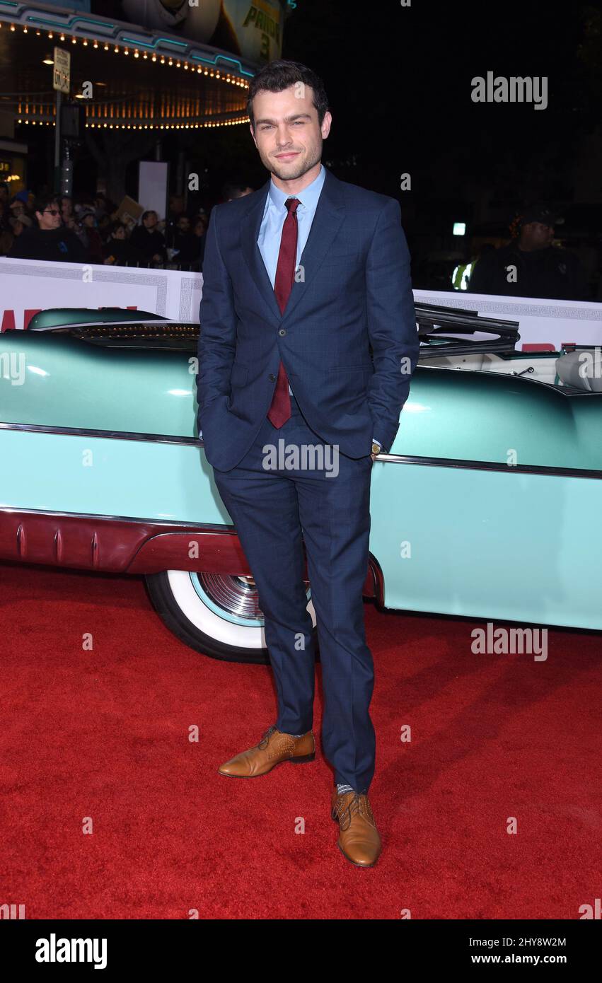 Alden Ehrenreich attending the "Hail, Caesar!" World Premiere held at ...