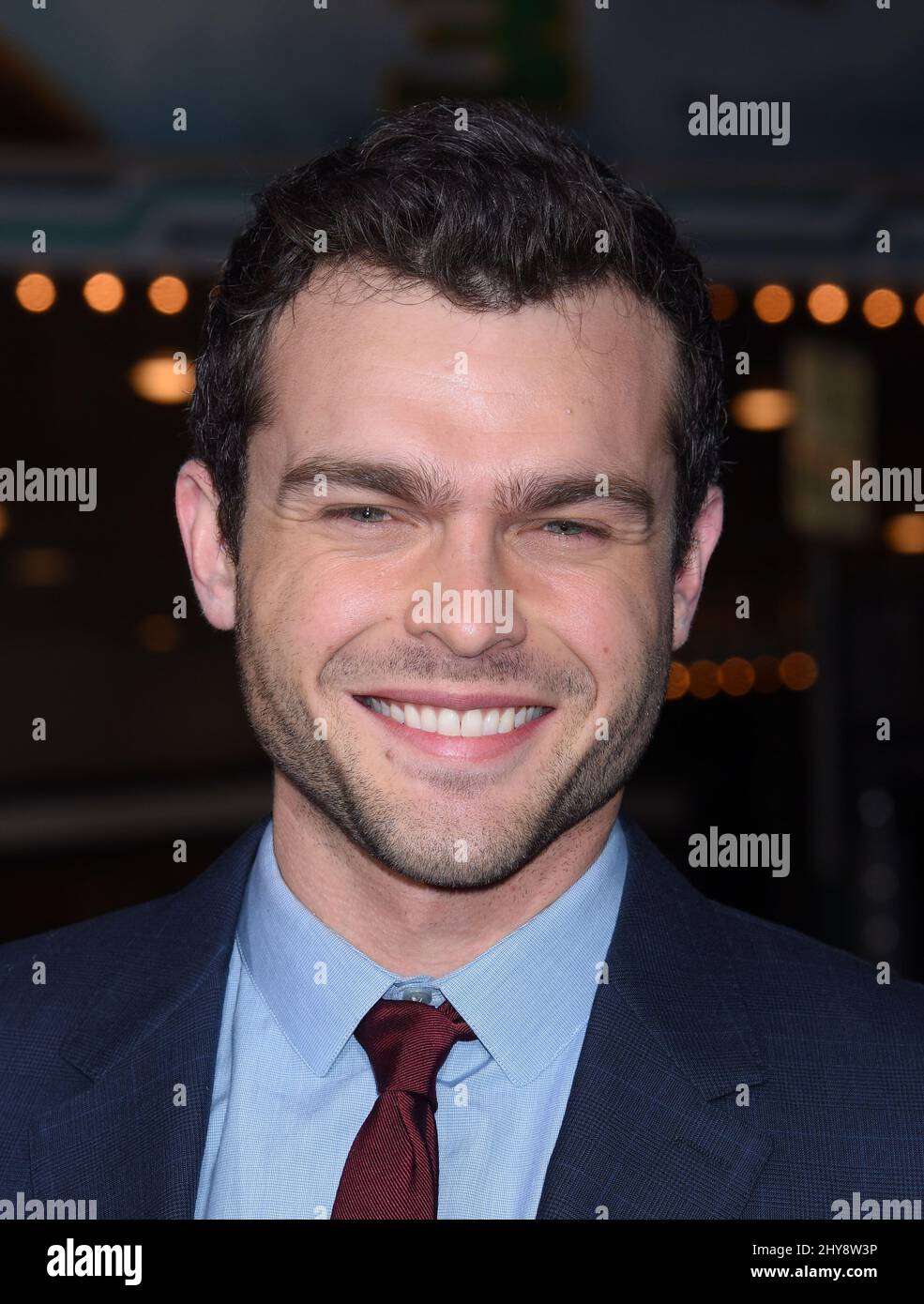 Alden Ehrenreich attending the "Hail, Caesar!" World Premiere held at ...