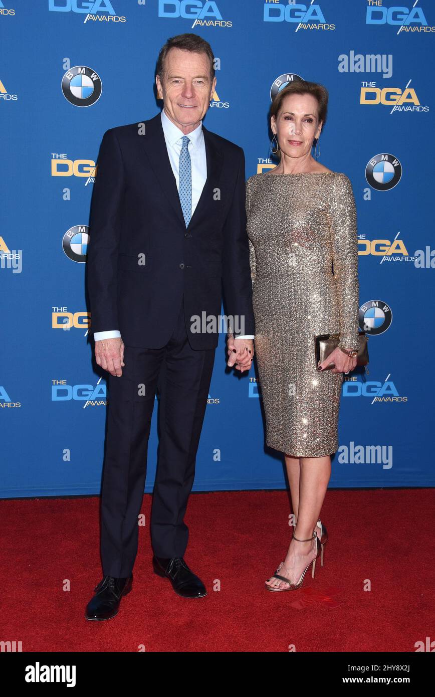 Bryan Cranston and Robin Dearden attending the Directors Guild Awards ...