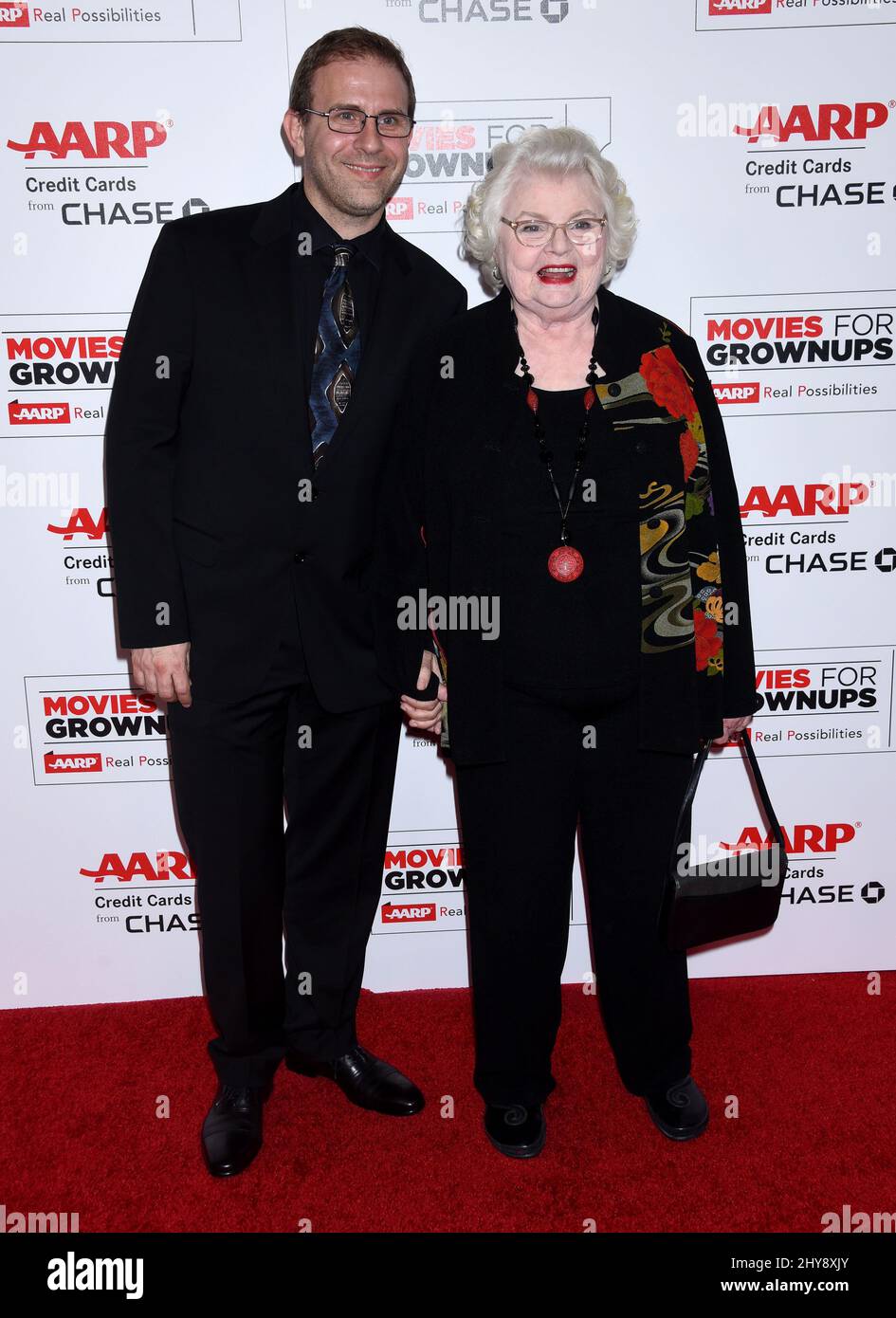 June Squibb and son Harry Kakatsakis attending the 15th Annual Movies ...