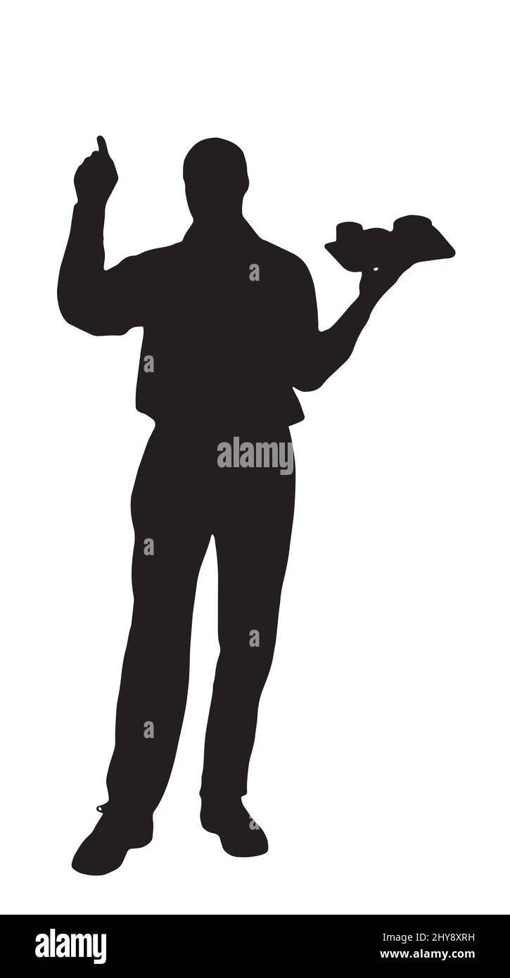 Waiter Pub Food Tray Stock Vector Images - Alamy
