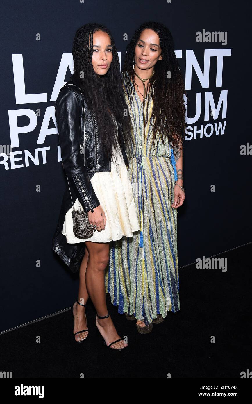Lisa Bonet & Zoe Kravitz attending the Saint Laurent event held at the ...
