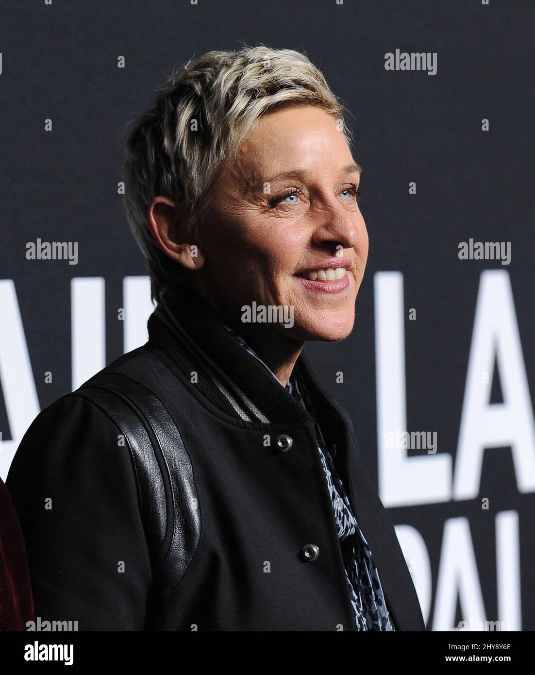 Portia De Rossi & Ellen DeGeneres attending the Saint Laurent event ...