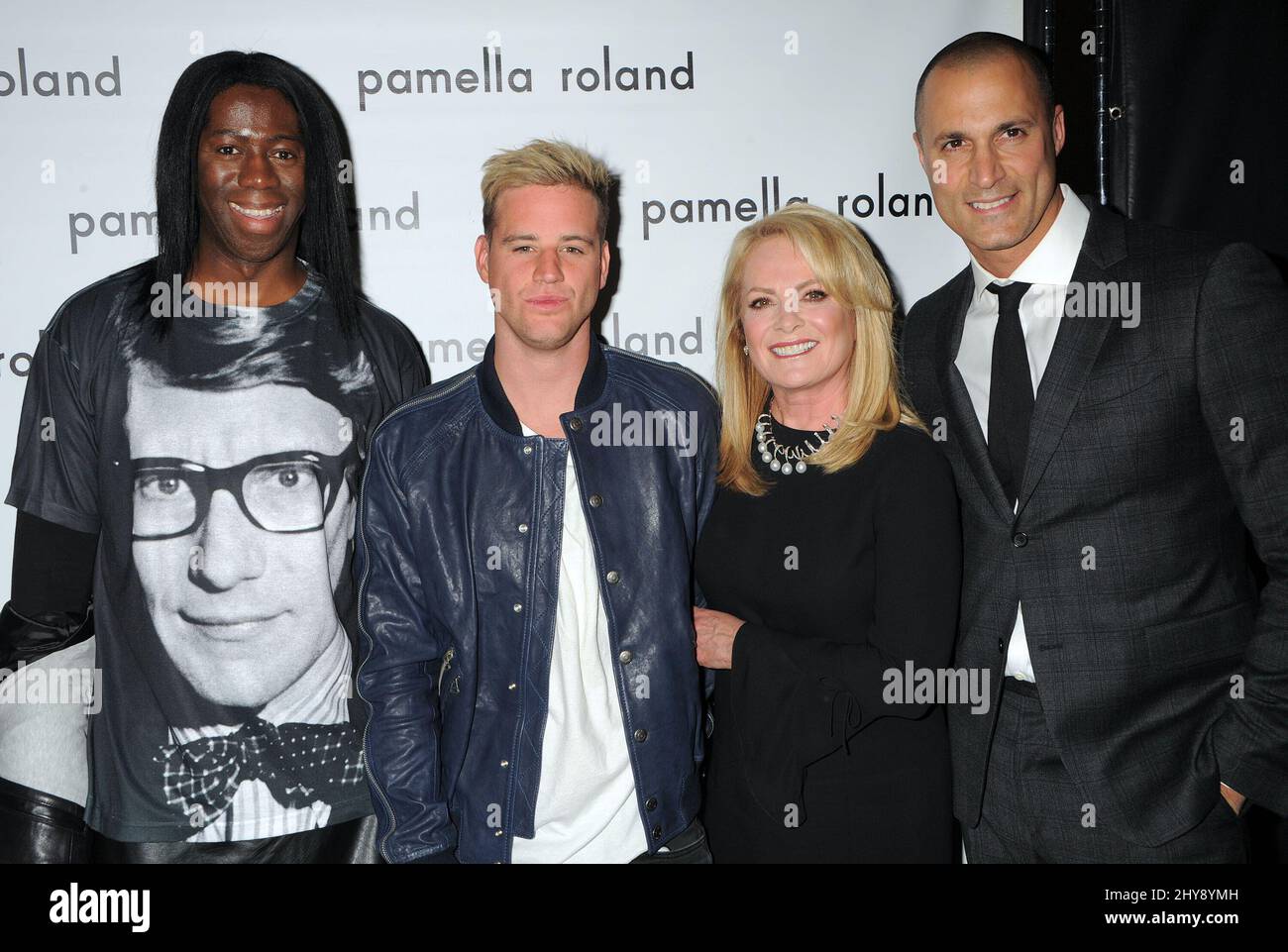 Ben Hazelwood, Jay ALexander, Pamella DeVos, Nigel Barker backstage ...