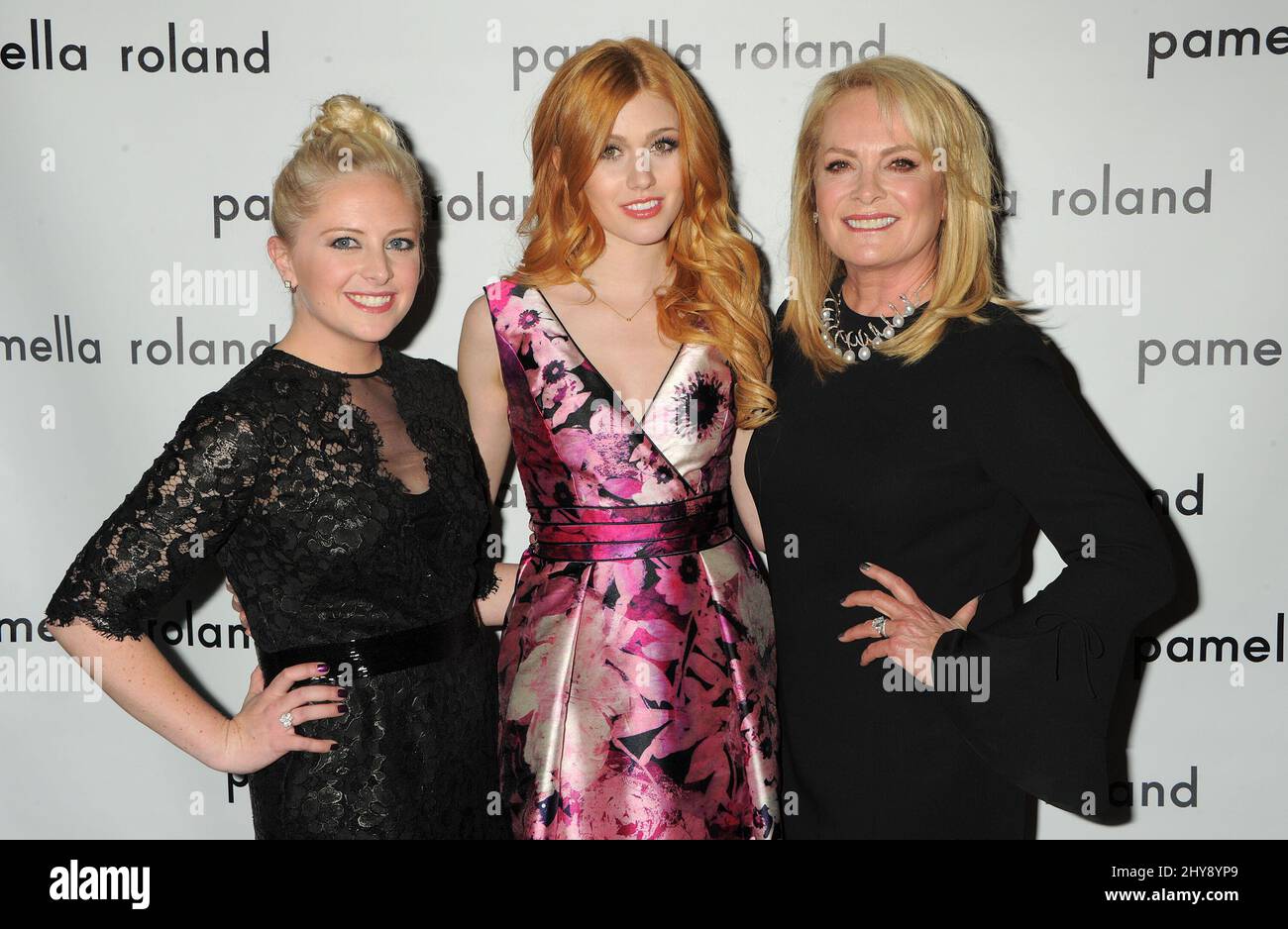 Sydney DeVos, Katherine McNamara, Pamella DeVos backstage during the ...