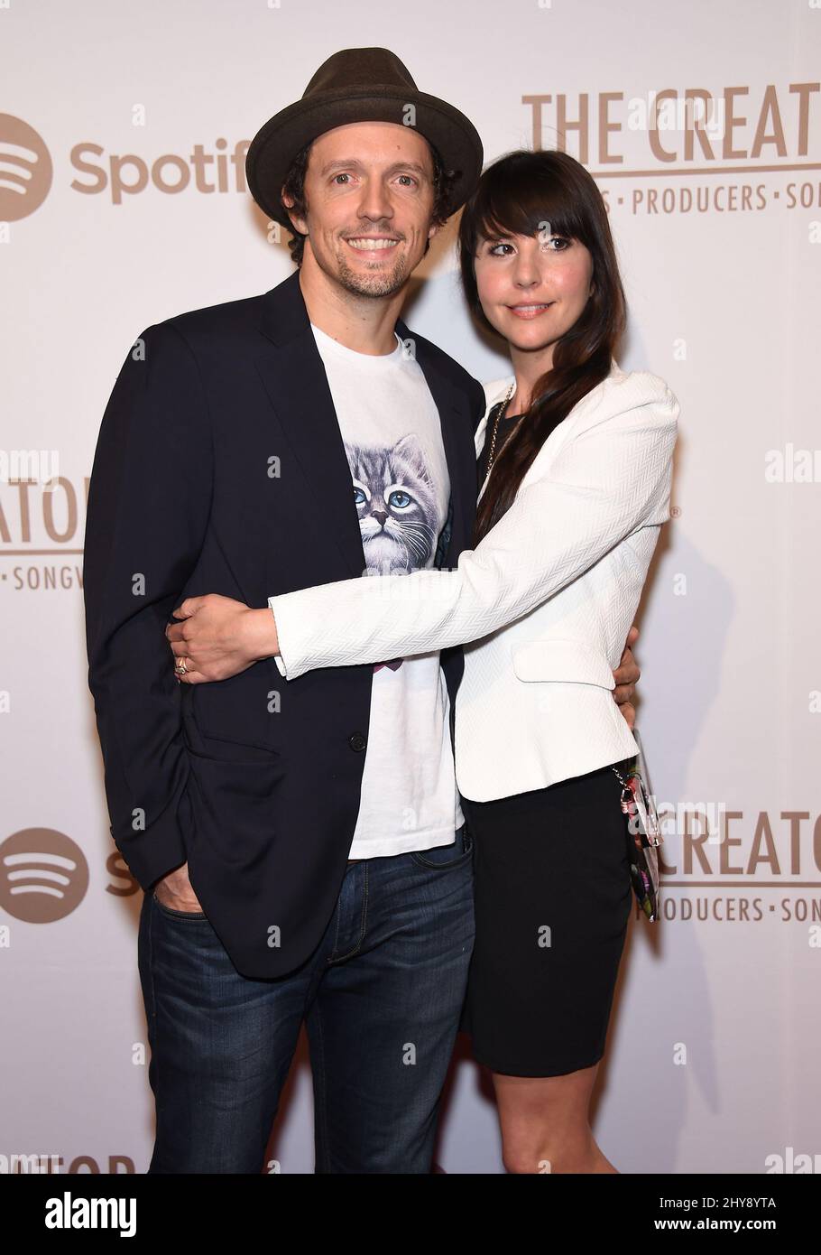 Jason Mraz & Christina Mraz attending The Creators Party with Spotify ...