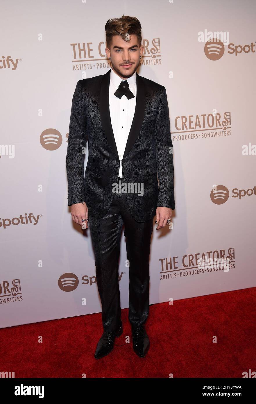 Adam Lambert attending The Creators Party with Spotify held at Cicada ...