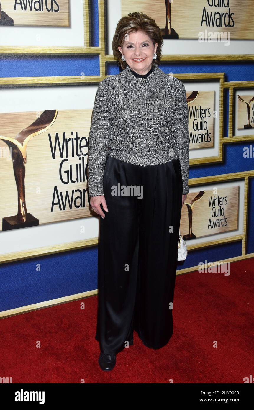 Gloria Allred attending the 2016 Writers Guild Awards held at the Hyatt ...