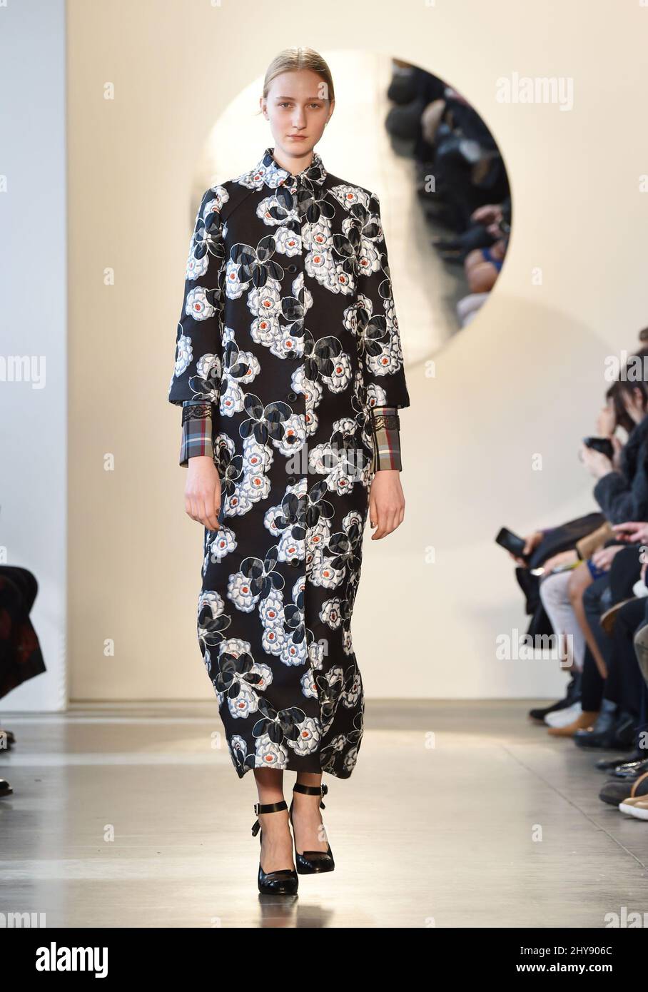 Runway Model during the Suno Fall 2016 Collection presentation held at ...