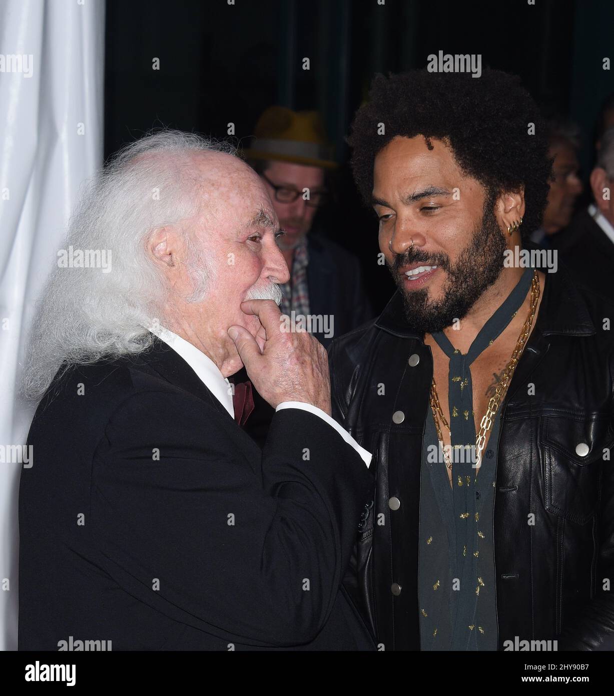 David Crosby and Lenny Kravitz attending the 2016 MusiCares Person of ...