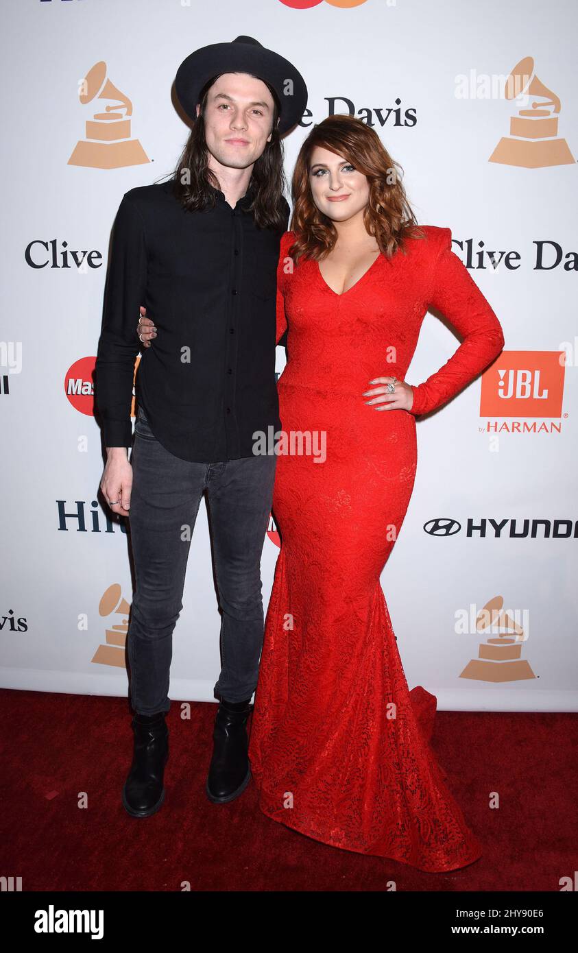 James Bay and Meghan Trainor attends the 2016 Pre-GRAMMY Gala and ...