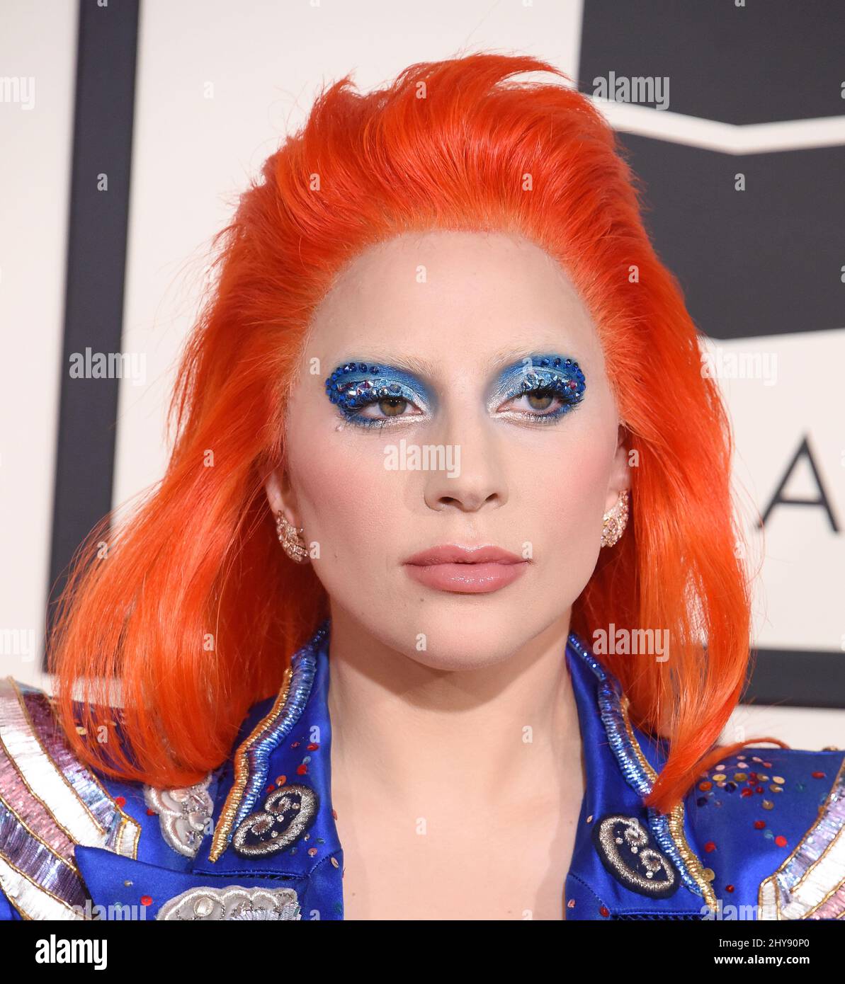 Lady gaga red hair hi-res stock photography and images - Alamy