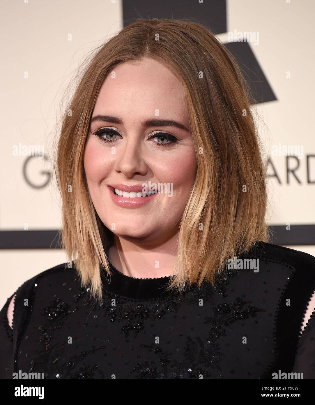 Adele arriving at the 58th Annual Grammy Awards held at Staples Center ...