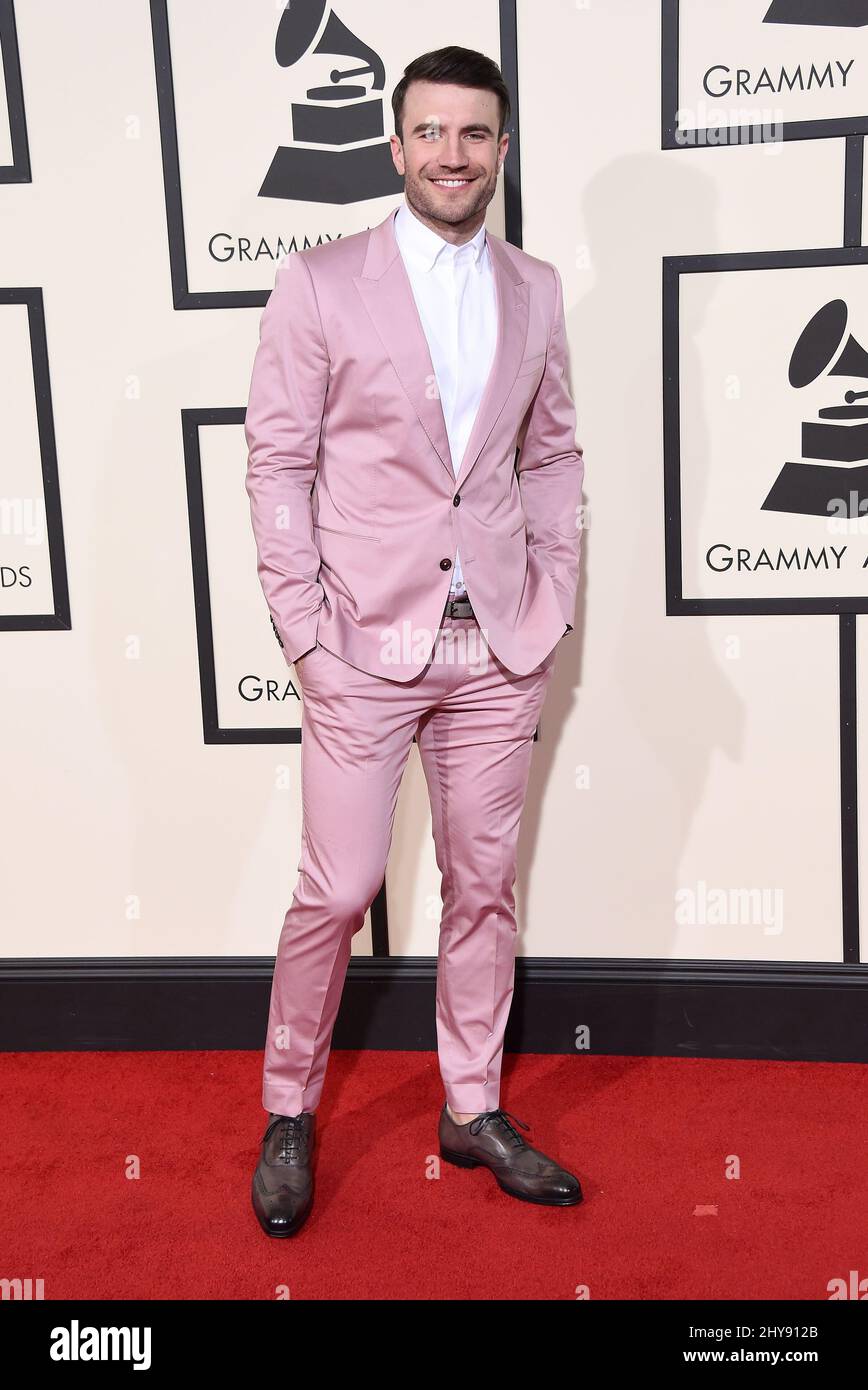 Sam Hunt arriving at the 58th Annual Grammy Awards held at Staples ...