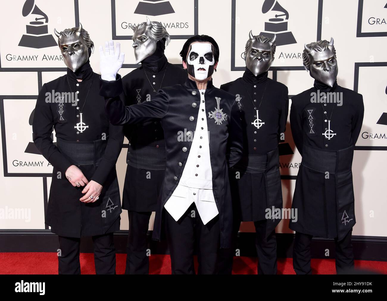 Ghost arriving at the 58th Annual Grammy Awards held at Staples Center ...