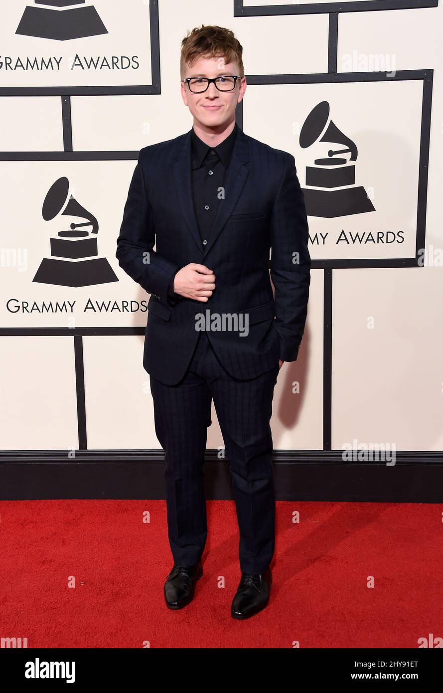 Tyler Oakley arriving at the 58th Annual Grammy Awards held at Staples ...