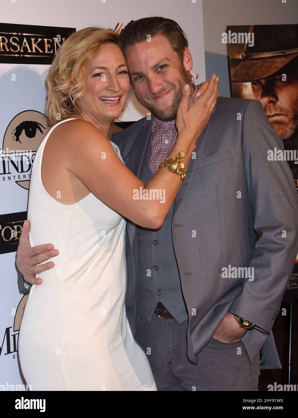 Zoe Bell and Jacob Horn attending the "Forsaken" Los Angeles Special ...