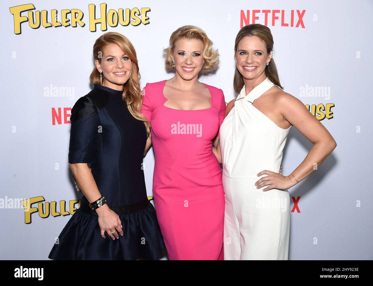 Candace Cameron Bure, Jodie Sweetin and Andrea Barber attending the Nextflix 'The Fuller House ...