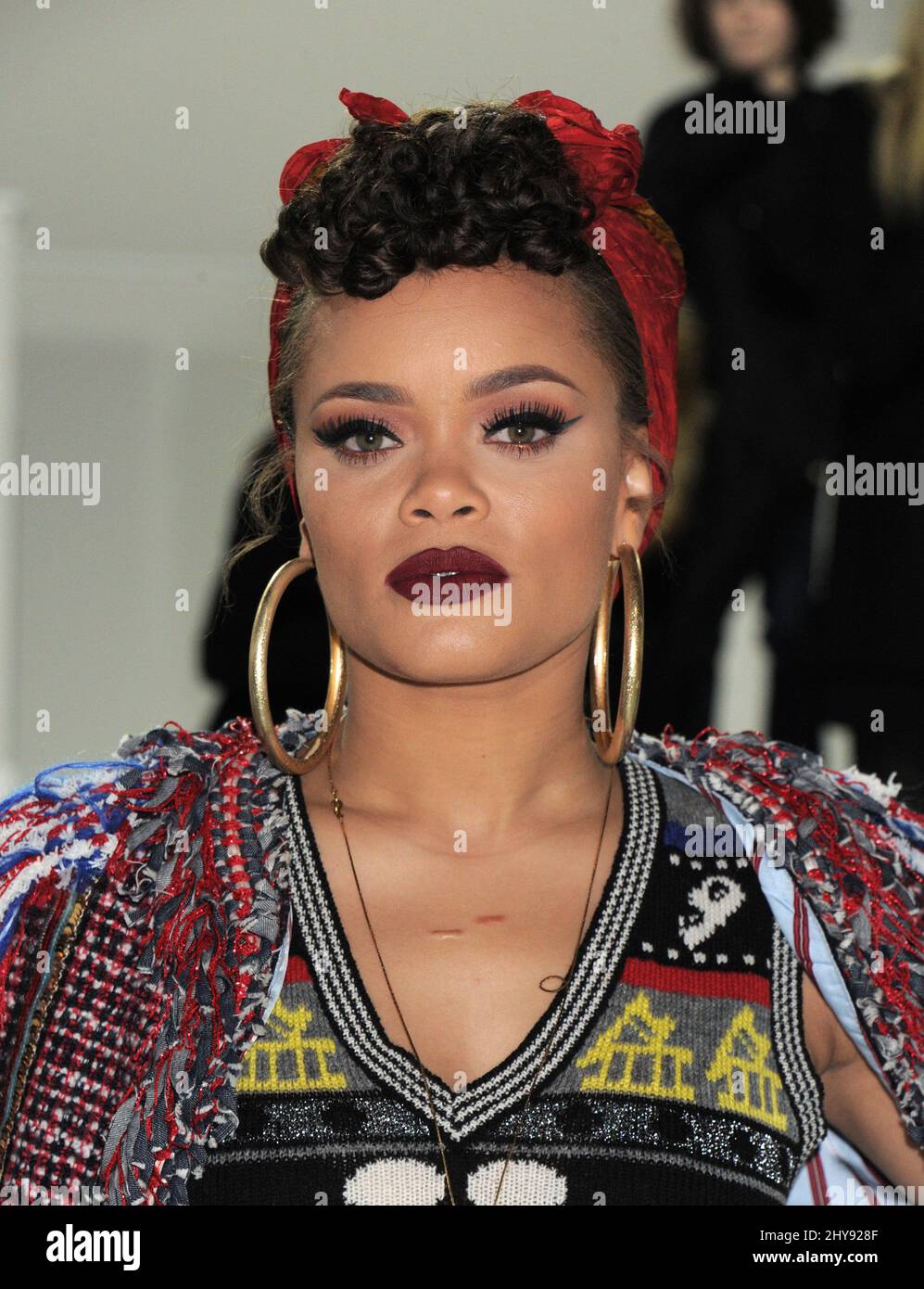 Andra Day attending the Marc Jacobs Fall 2016 Collection held during ...